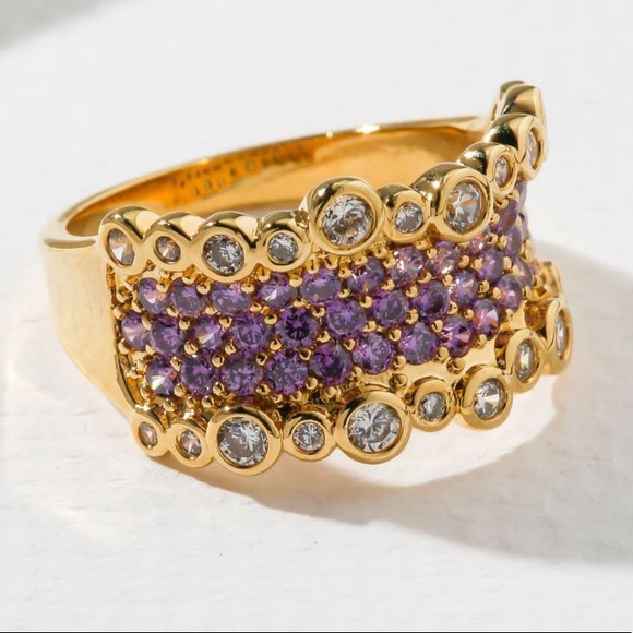 Vanessa Mooney | Jewelry | New Vanessa Mooney The Constance Ring Purple ...